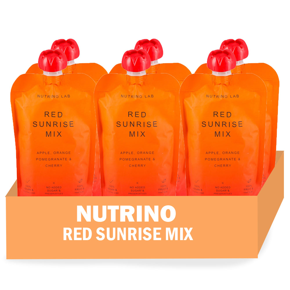 NUTRINO LAB – Red Sunrise Mix – apple, orange, pomegranate, cherry 6 x ...