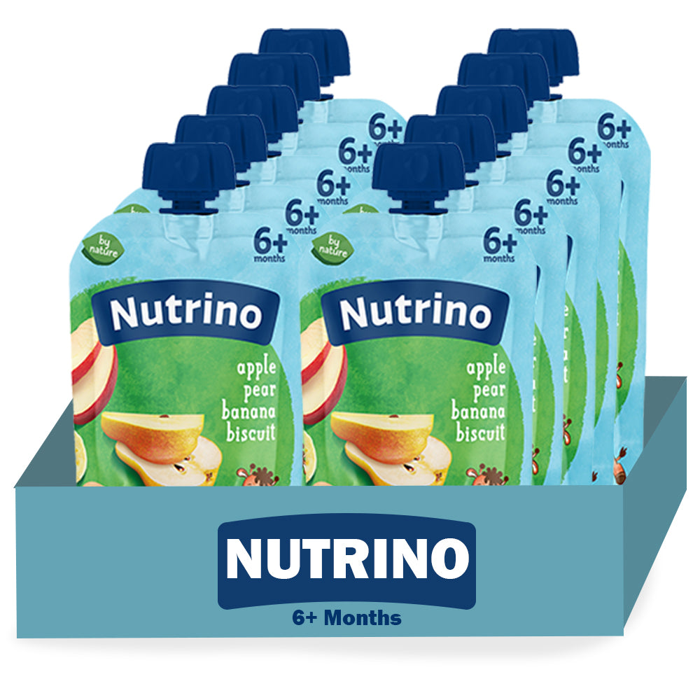 Nutrino apple pear banana with cereals 10 x 100g – Cupsy Shop