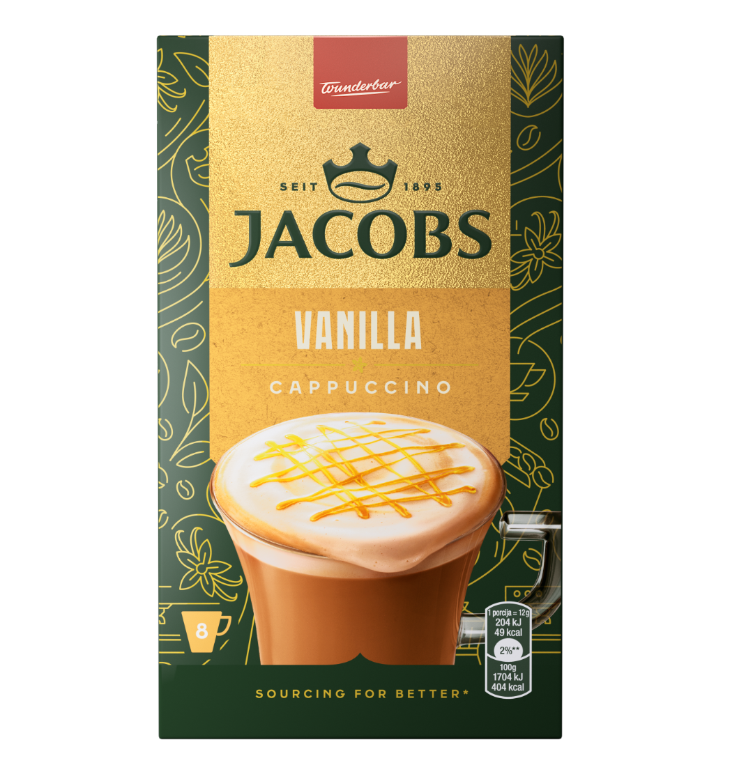 JACOBS Vanilla Cappuccino Instant Coffee - 8 Sticks (96g) | Available ...